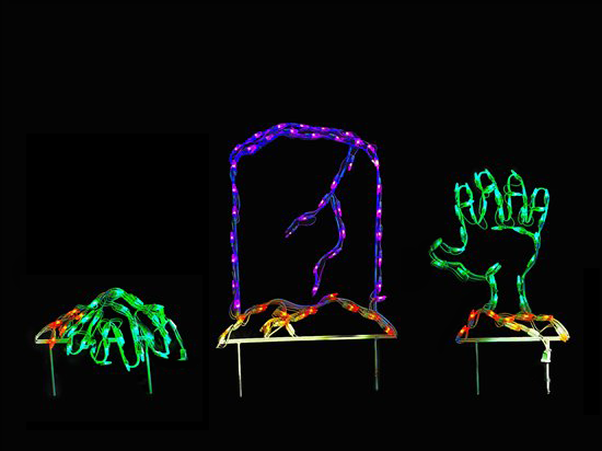 LED Zombie Ground Breaker with Tombstone | Halloween Lights – Holiday ...