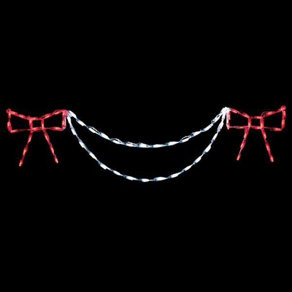 LED Bow and Garland Linkable | Roofline Christmas Lights – Holiday Lites Up