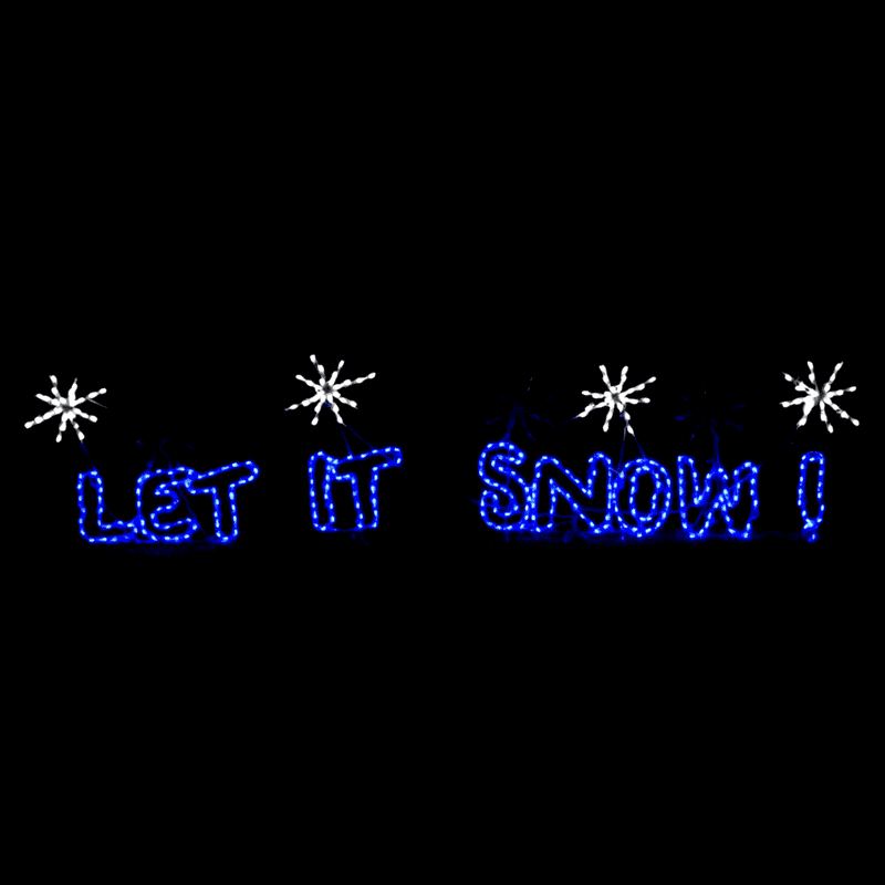 Animated LED Let It Snow Sign – Holiday Lites Up